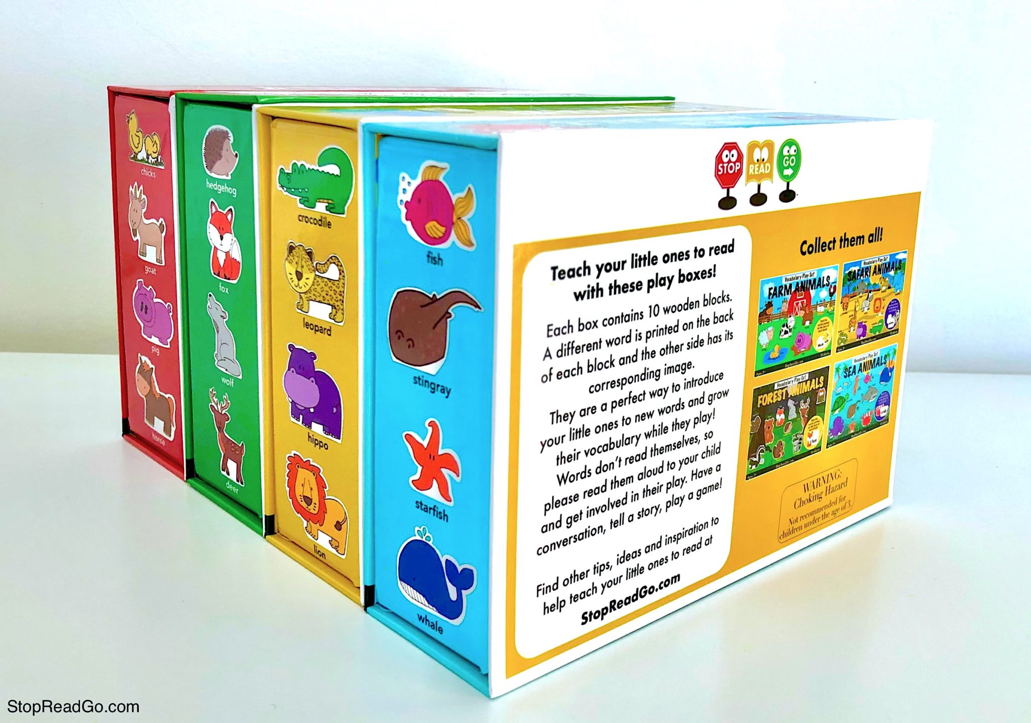 Vocabulary Box – Safari Animals - STOP READ GO