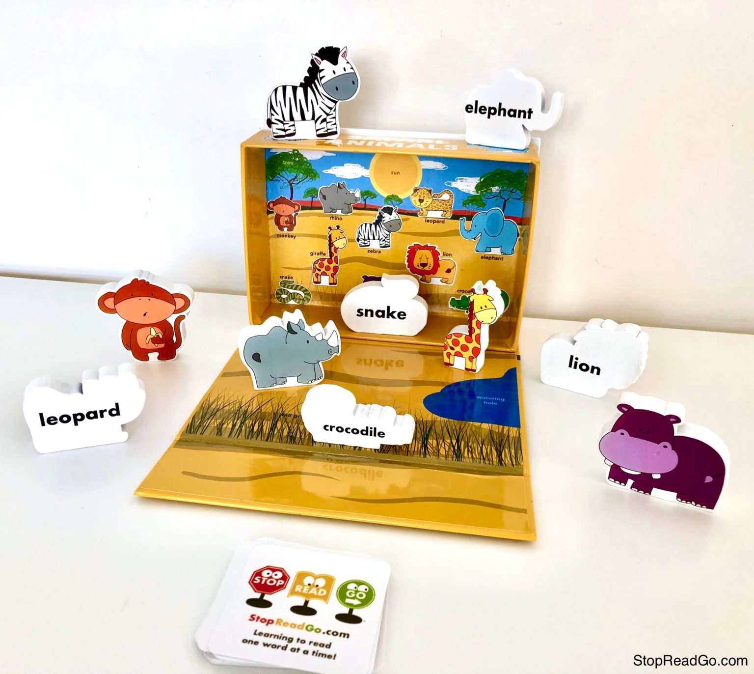 Vocabulary Box – Safari Animals - STOP READ GO