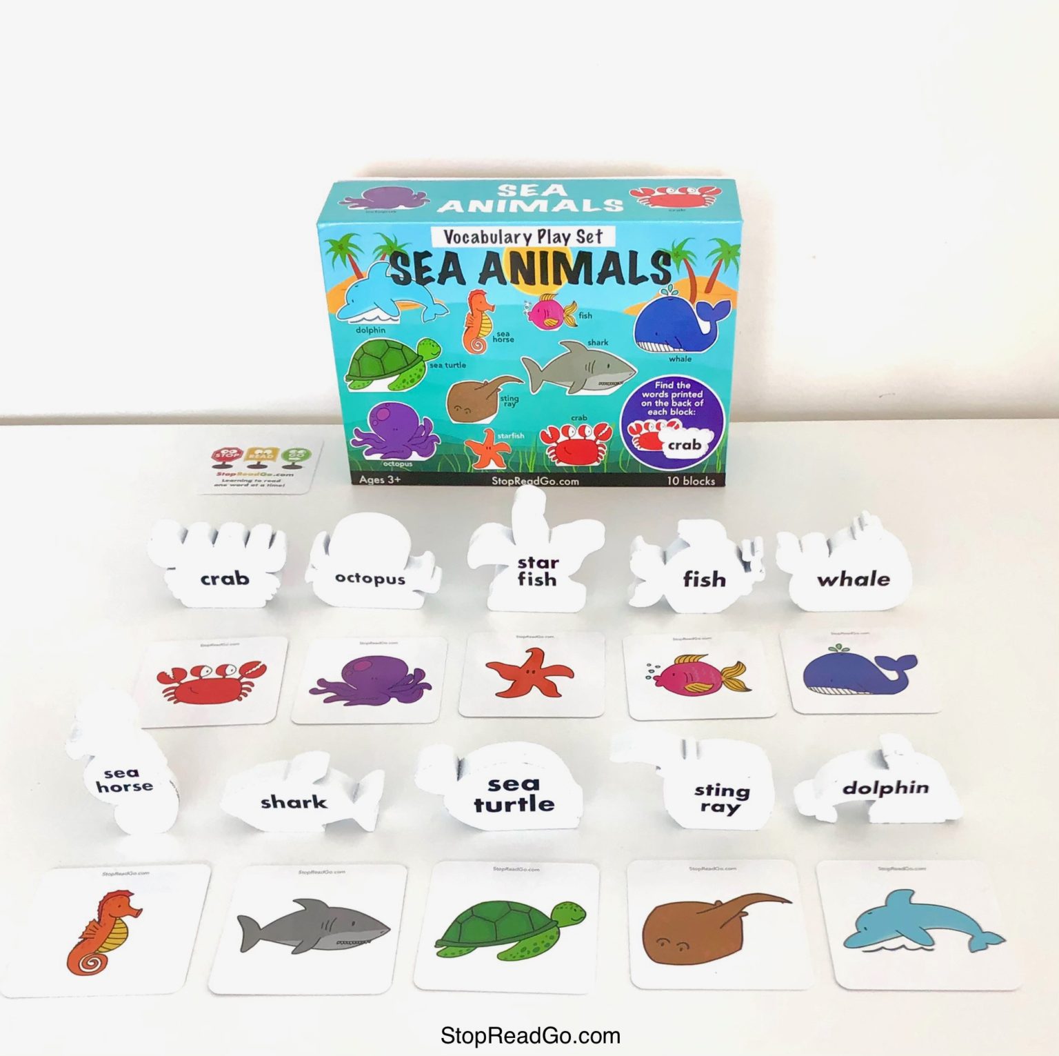 Vocabulary Box – Sea Animals - STOP READ GO