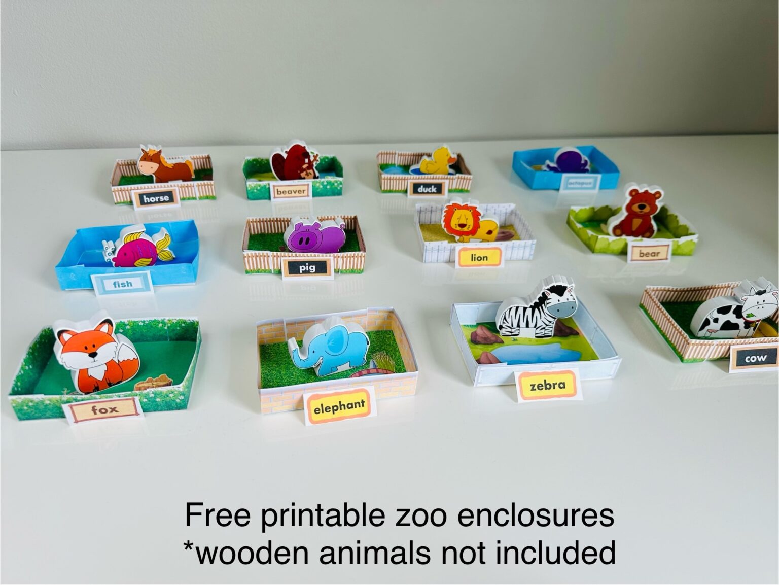 Free Zoo Enclosures - STOP READ GO