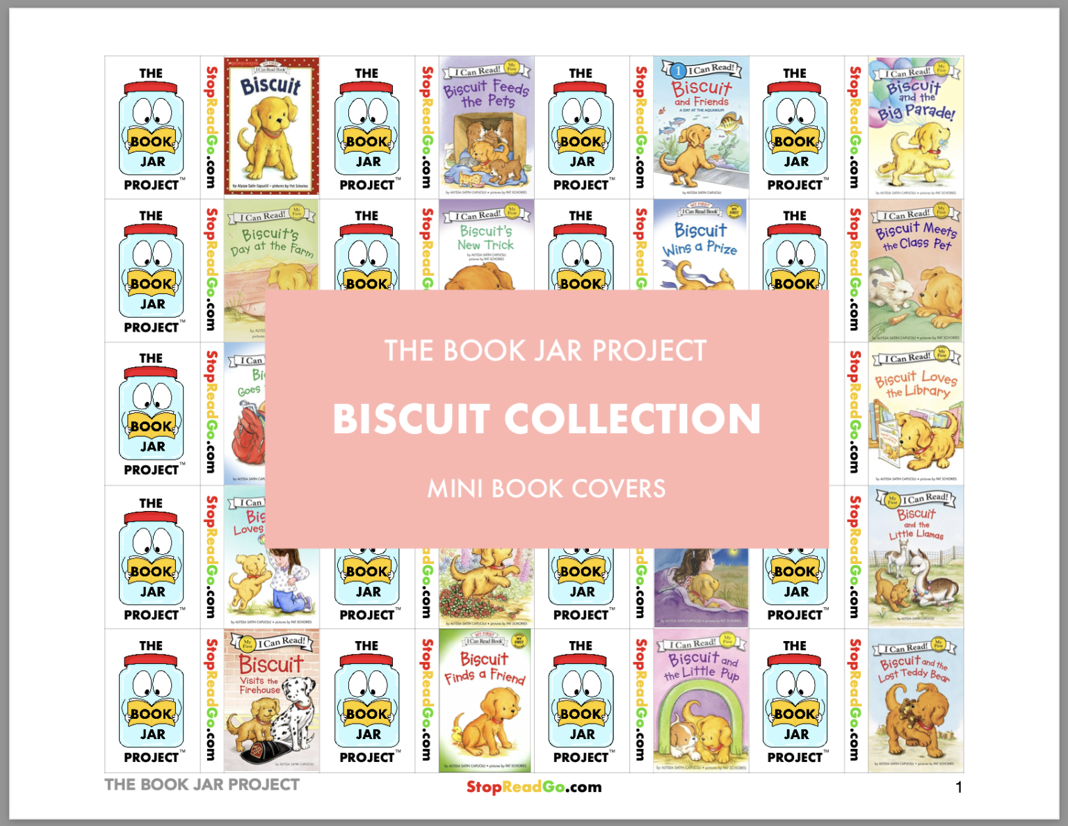 FREE Biscuit Collection – Mini Book Covers