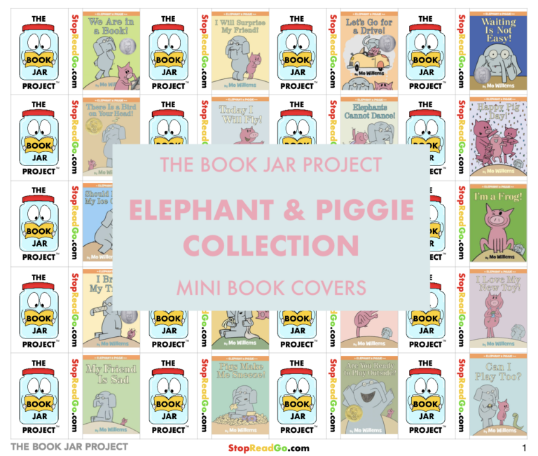 FREE Elephant & Piggie Collection – Mini Book Covers